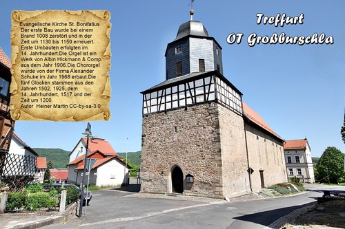 Treffurt OT Großbuschla Evang.Kirche St. Bonifatius Thüringen 1099 ...