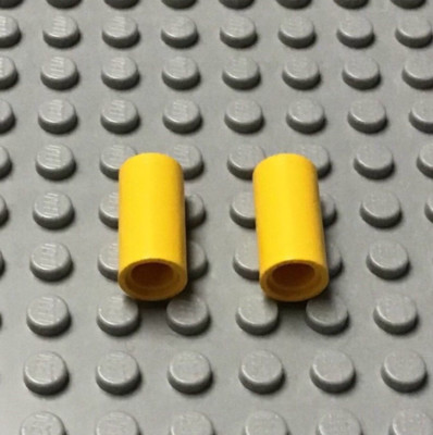 LEGO Technic Pin Connector Smooth Round 2L Pin Joiner Pair Yellow 8431 ...