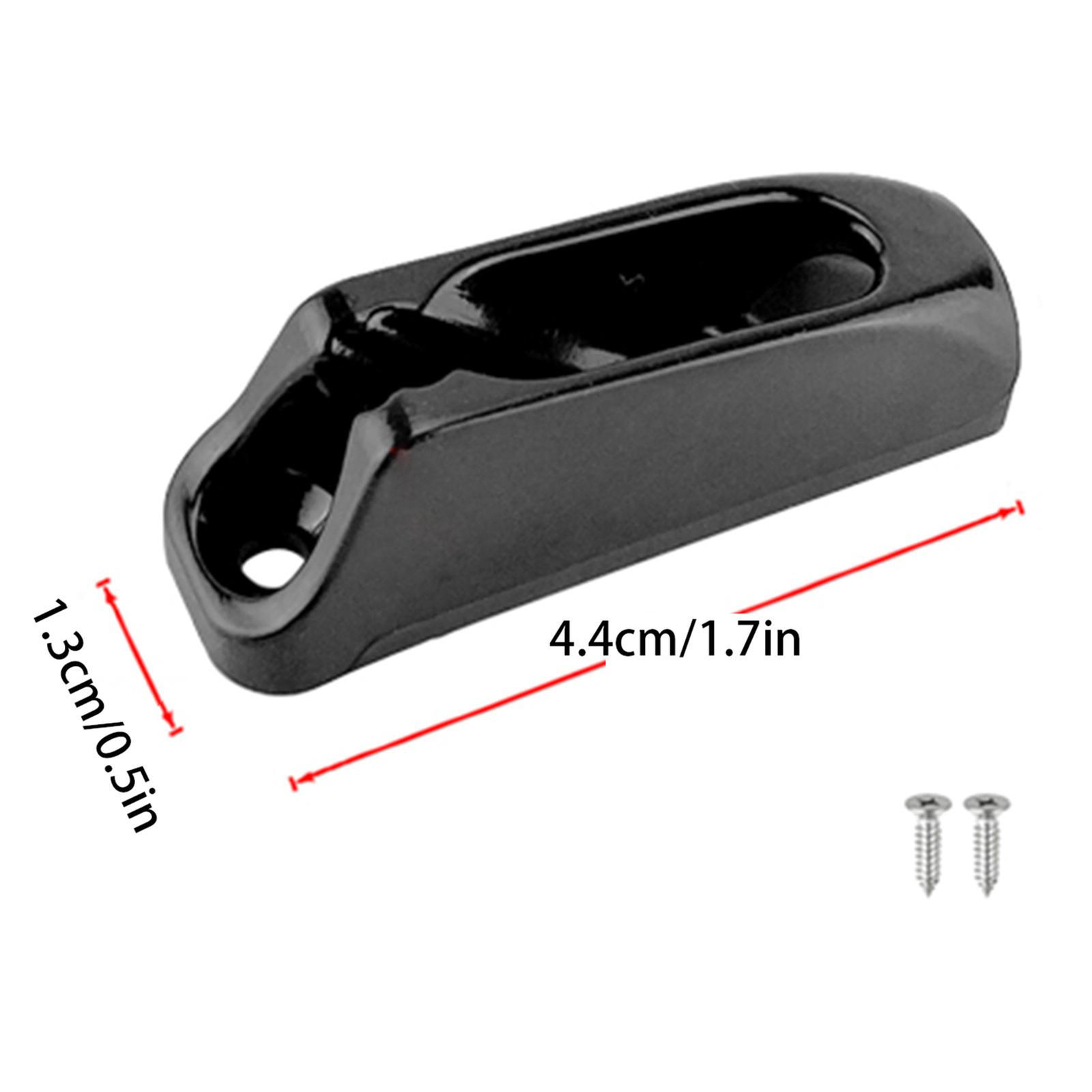 Pair Boat Black Nylon Self-Lock Rope Clam Cleat Cord LockFor-Marine ...