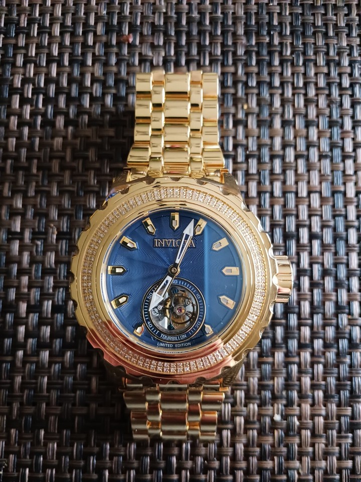 Limited edition Invicta tourbillon with diamond bezel, model 31792 ...