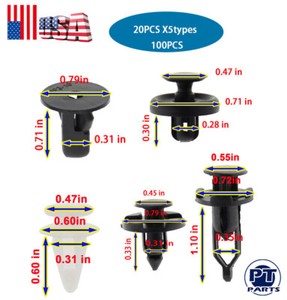 For TOYOTA TRIM BUMPER PANEL WHEEL ARCH PLASTIC FASTENERS CLIPS Fit 7 8 ...