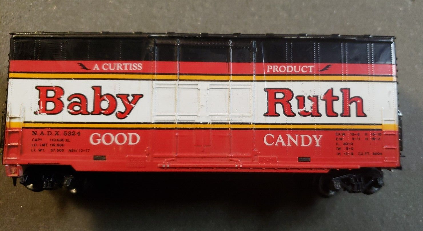 TYCO BABY RUTH HO SCALE BOX CAR NO. N.A.D.X. 5324 (DS3D1 ...