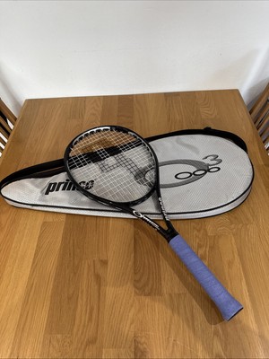 Prince O3 Speedport Black tennis racquet, grip 3, midplus 100 Plus Case ...