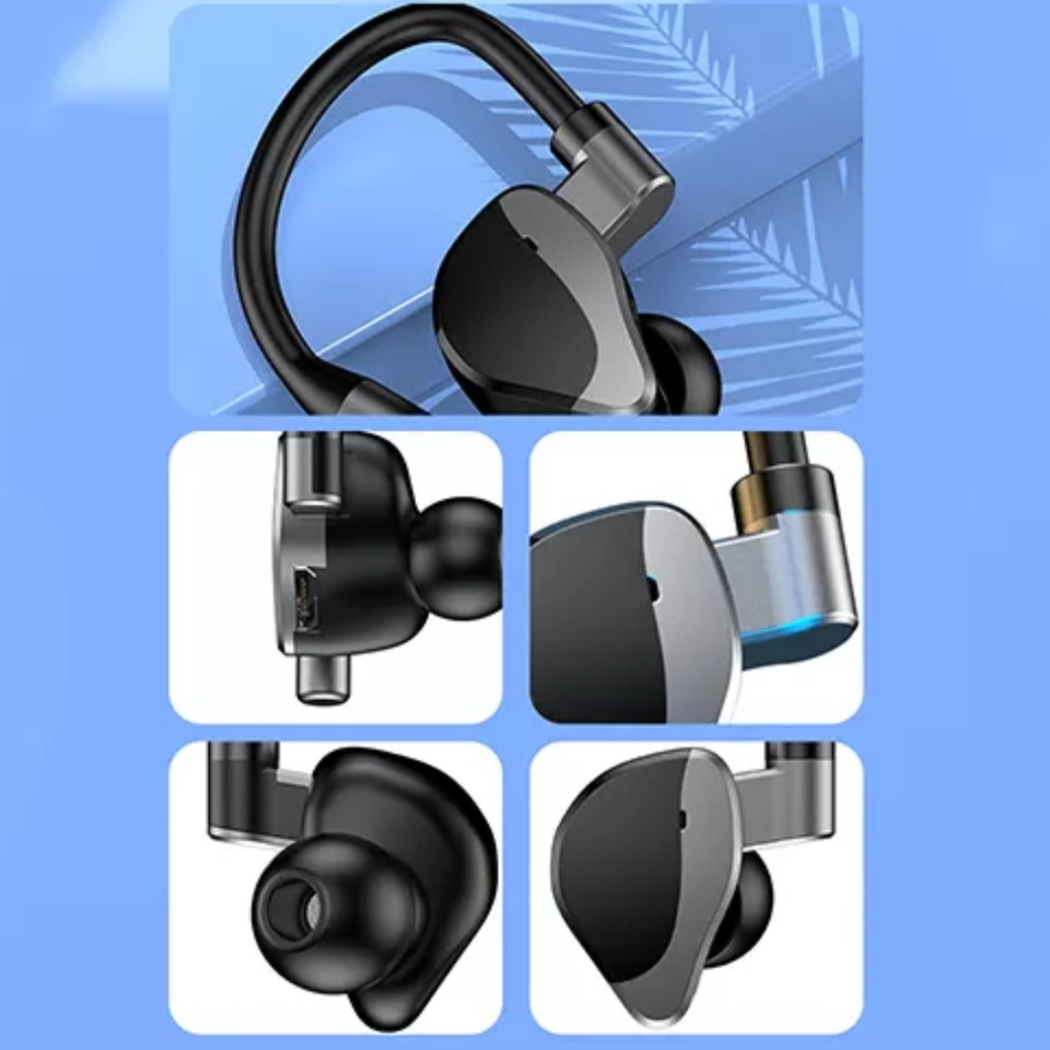 Wireless Bluetooth 5.2 Earpiece Headset Driving Trucker Earbuds Noise ...