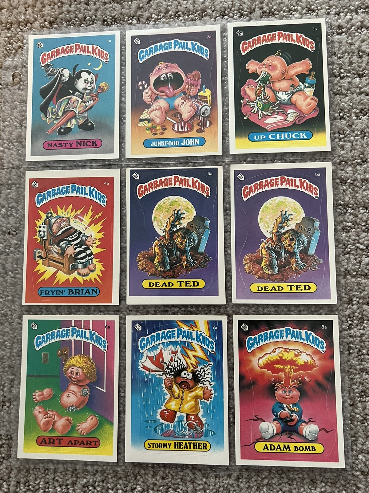 Garbage Pail Kids Collection Series 1-15, ANS 1-7, and Flashback Series ...