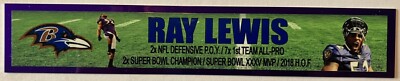 RAY LEWIS BALTIMORE RAVENS FULL COLOR NAME PLATE | eBay