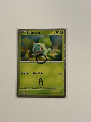 SWIRL Pokémon 151 Bulbasaur Black Star Promo SVP046 Cosmos Holo NM FAST ...
