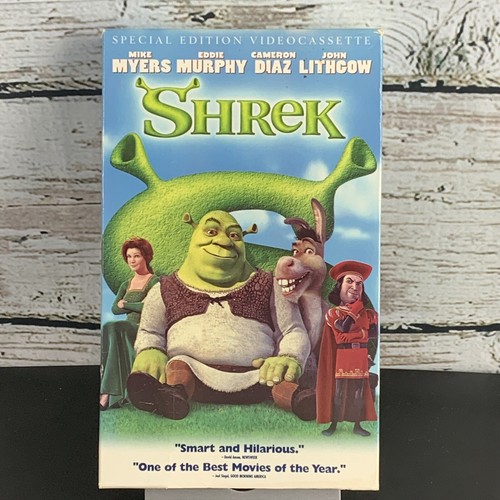 Shrek (VHS, 2001) Mike Myers, Eddie Murphy, Cameron Diaz, John Lithgow ...