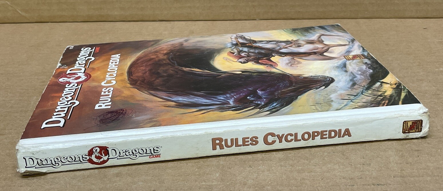 1991 Dungeons and Dragons Rules Cyclopedia D&d RPG TSR 1071 1st Edition ...
