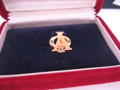 Antique WWI 1916 ALPHA PHI 14K Gold Enamel Fraternity Sorority Badge ...