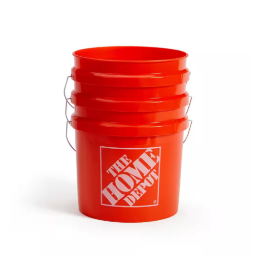2 Gal. Orange Paint Bucket | eBay