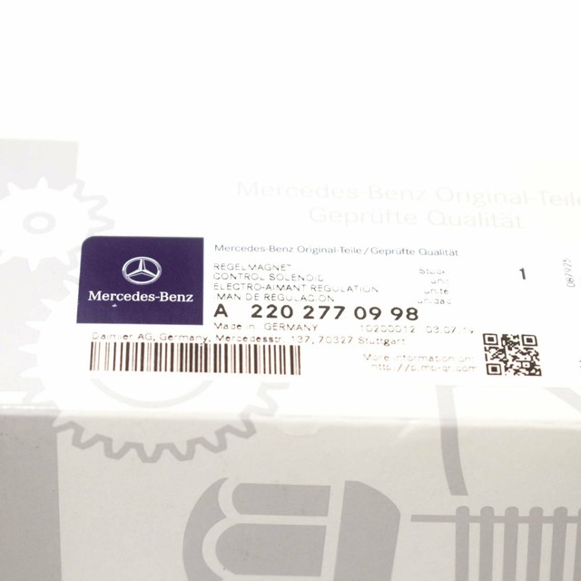 Mercedes-Benz C W204 Automatic Transmission Solenoid Valve Genuine ...