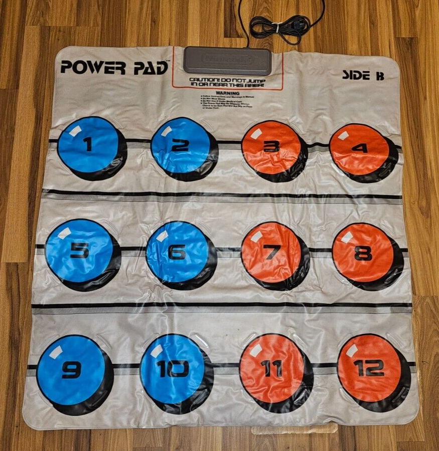 Vintage Nintendo Power Pad Official OEM NES-028 Floor Mat Controller ...
