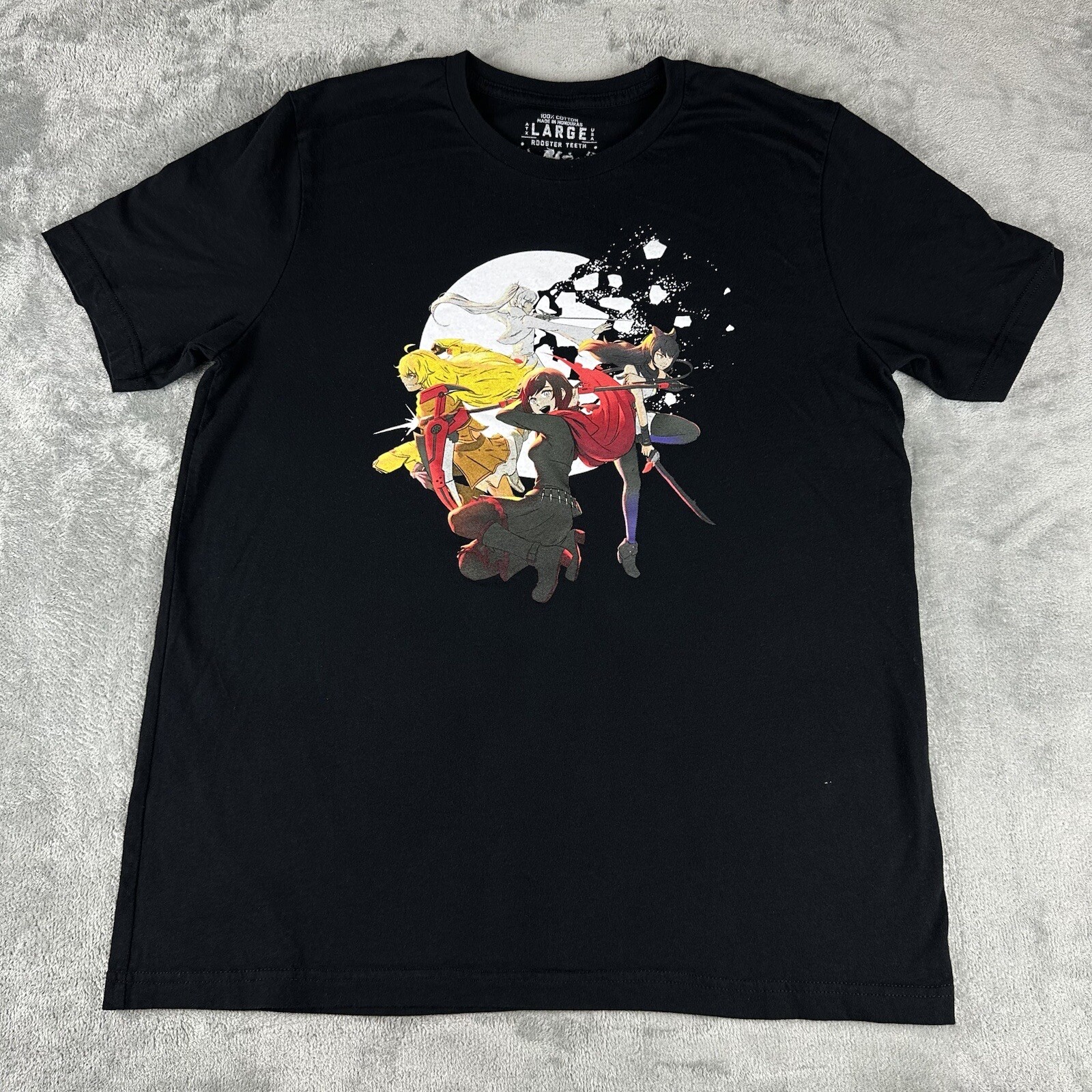 RWBY Combat Ready Rooster Teeth Men's Graphic Black T… - Gem