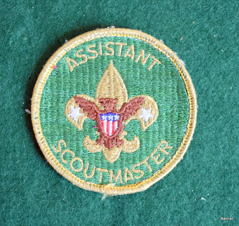 BOY SCOUT ADULT POSITION PATCH -ASSISTANT SCOUTMASTER - MYLAR - TRAINED ...