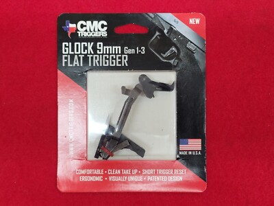 CMC Triggers fits Glock 9mm Gen 1-3 Flat Trigger Made in USA NEW (AT547 ...
