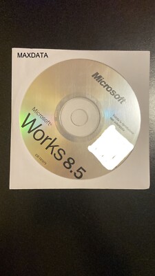 SOFTWARE MICROSOFT WORKS VERSIONE 8.5 MAXDATA usato | eBay UK