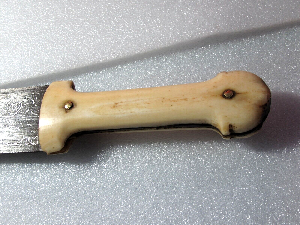 Antique Russian Kinjal dagger shashka bebut blade gold inlay early 19th ...