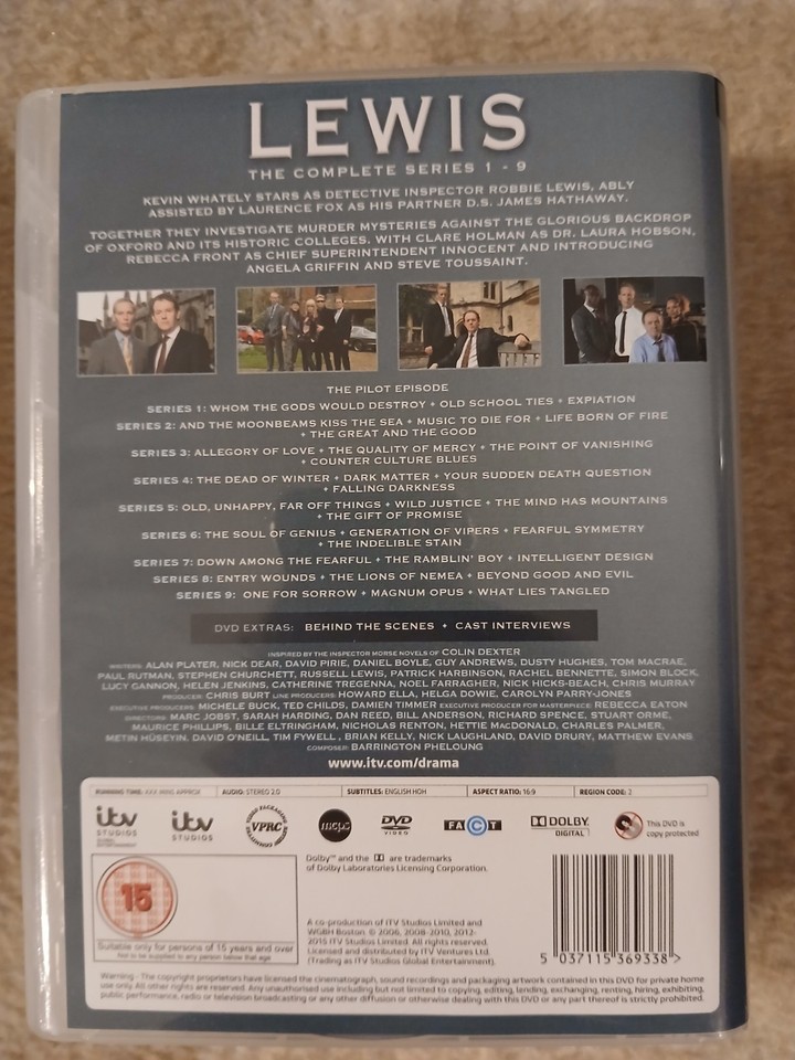 Lewis Complete DVD Box Set Series 1-9 UK PAL Region 2 | eBay UK