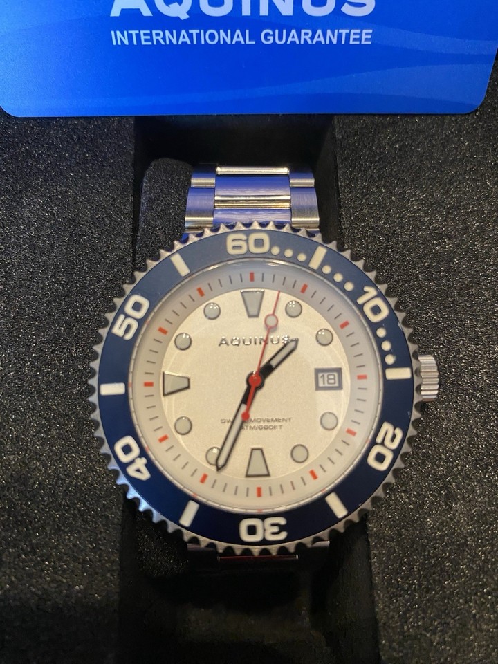 Aquinus Immersius Swiss Automatic #175/250 Limited Edition 45mm Dive ...