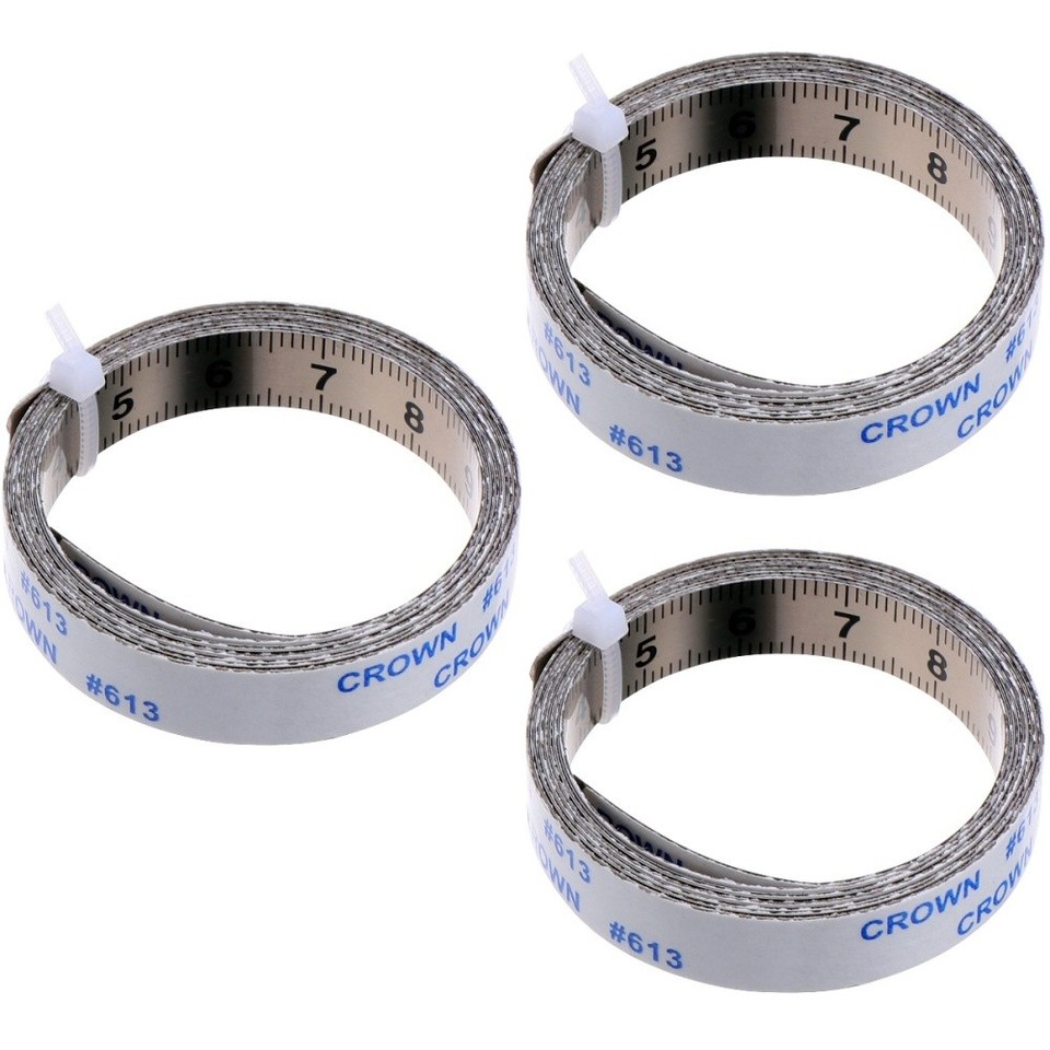 3 Pack Woodworking Measuring Tool Adhesive Tape Multi-functional Ruler ...