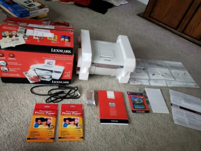 Lexmark P450 Digital 4"x6" Photo Inkjet Printer W/CD Burner + 2 Pks ...