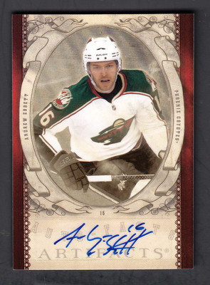 Andrew Ebbett 2010-11 Upper Deck Artifacts Autofacts Autograph Card ...