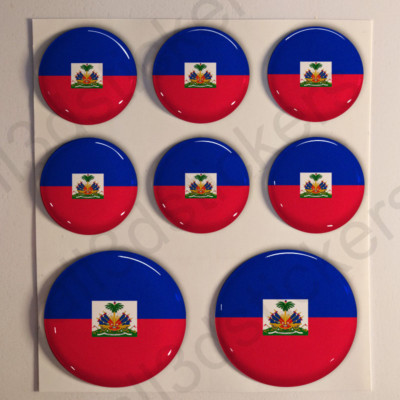 Stickers Haiti Gel Domed Resin 3D Flags Haiti Vinyl Sticker Decals ...