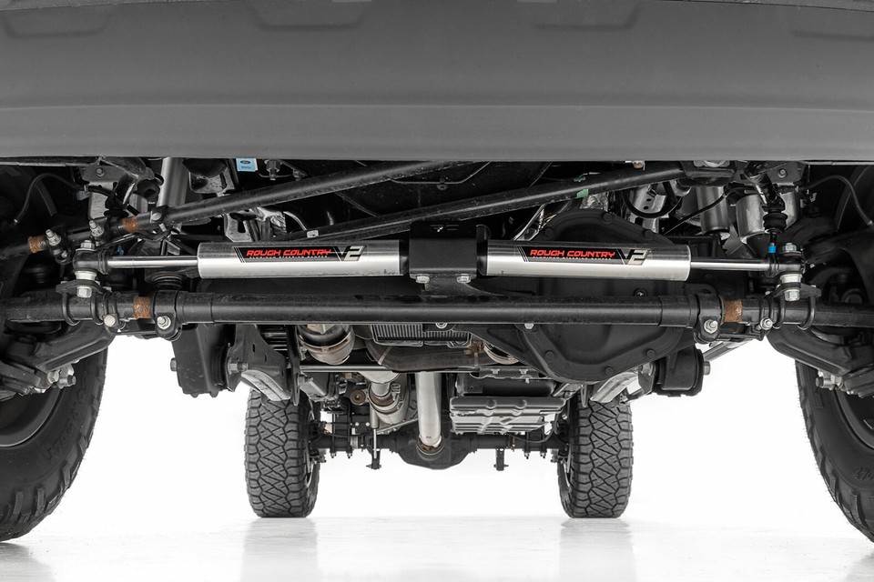 Rough Country V2 Dual Steering Stabilizer 2-8" Lift for Ford F250/F350 ...
