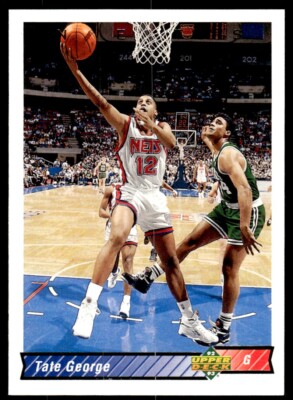 1992-93 Upper Deck Basketball Card Tate George New Jersey Nets #155 | eBay