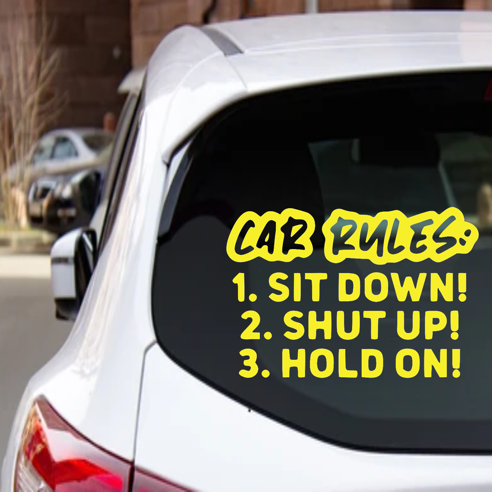 Car Rules Decal Stickers JDM Car Truck Tumbler Window Bumper 22 ...