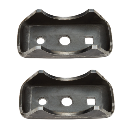 x2 Weld On Steel Leaf Spring Perch Pads 3" Axle Housing For Ford Chevy ...