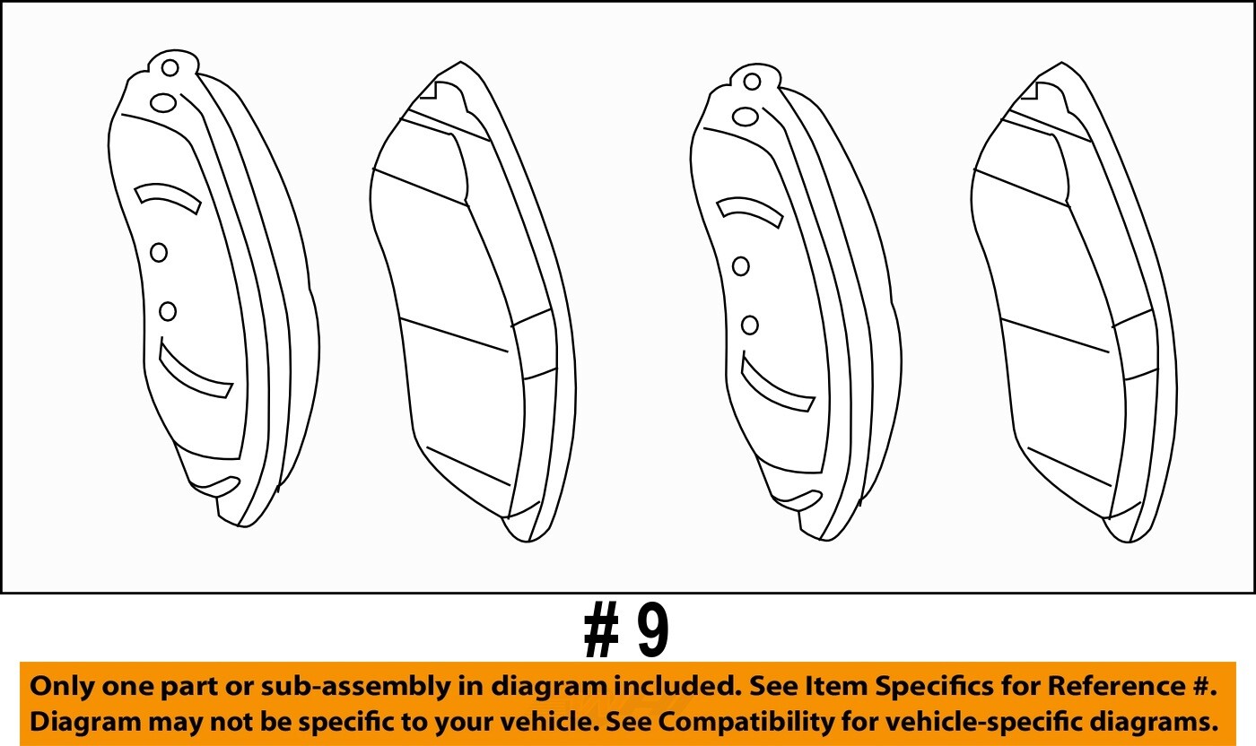 GM OEM 04-11 Aveo,Aveo5,G3 Front Suspension Brake Components-Brake Pads ...