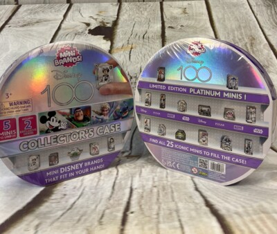 Mini Brands Exclusive Disney 100 Platinum Collectors Case Zuru 5 Minis ...