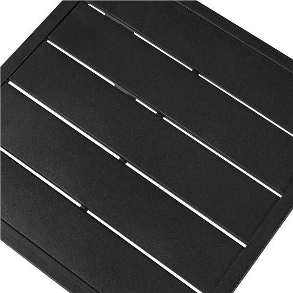 Outdoor Small Metal Square Side End Table, Patio Coffee Bistro Table ...