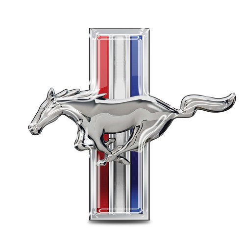 Ford Mustang Tri-Bar Logo 4" Full-Color Flexible 3D Clear Dome Decal | eBay