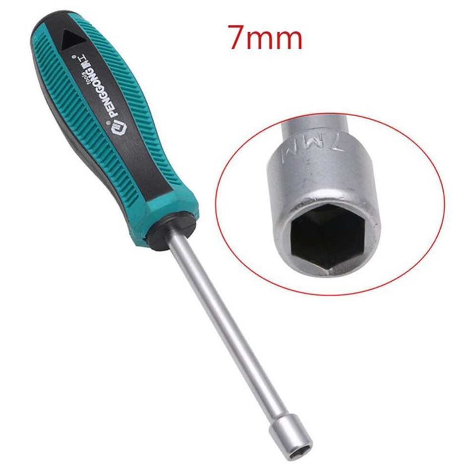 Quality Anti-slip Handle Hex Nut Key Screwdriver Wrench Nutdriver ...