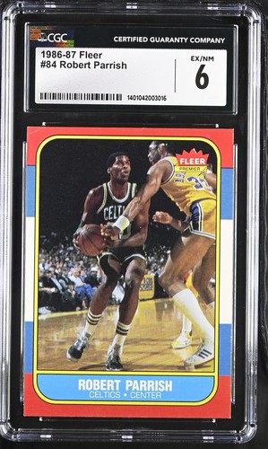 1986 Fleer #84 Robert Parrish CGC 6 | eBay