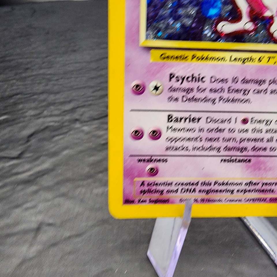 Pokemon Base Set 2 Mewtwo Card - Rare Holo BS2 10/130 - Collectible ...