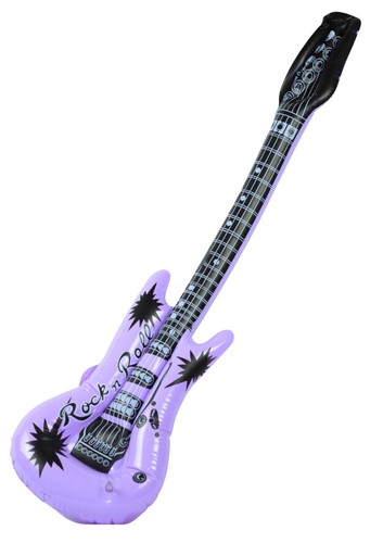 *New* inflatable novelty musical 40” purple coloured rock electric ...