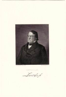 LEWIS CASS, US Secretary of War/Secretary of State/Senator, Steel ...