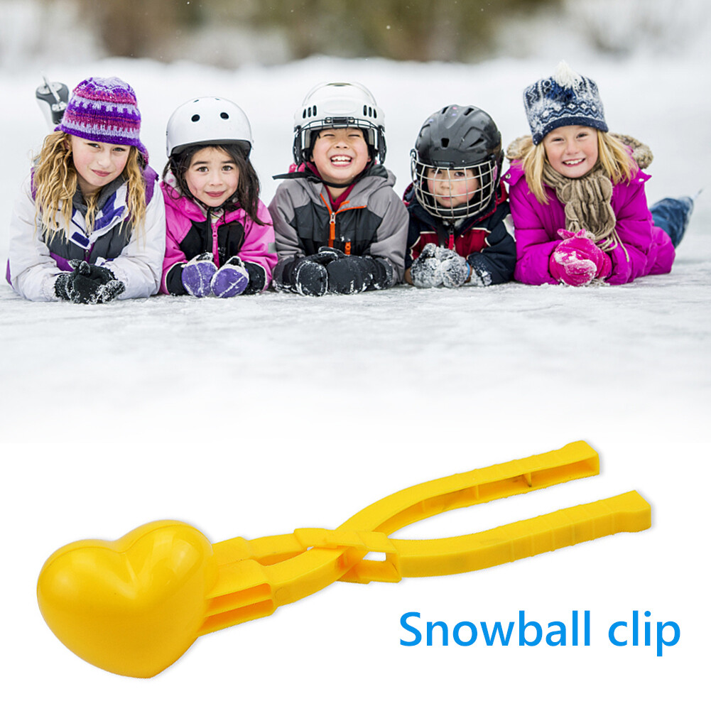 Heart Shape Snowball Maker Toy Snowball Maker Clip for Snow Ball Fights ...