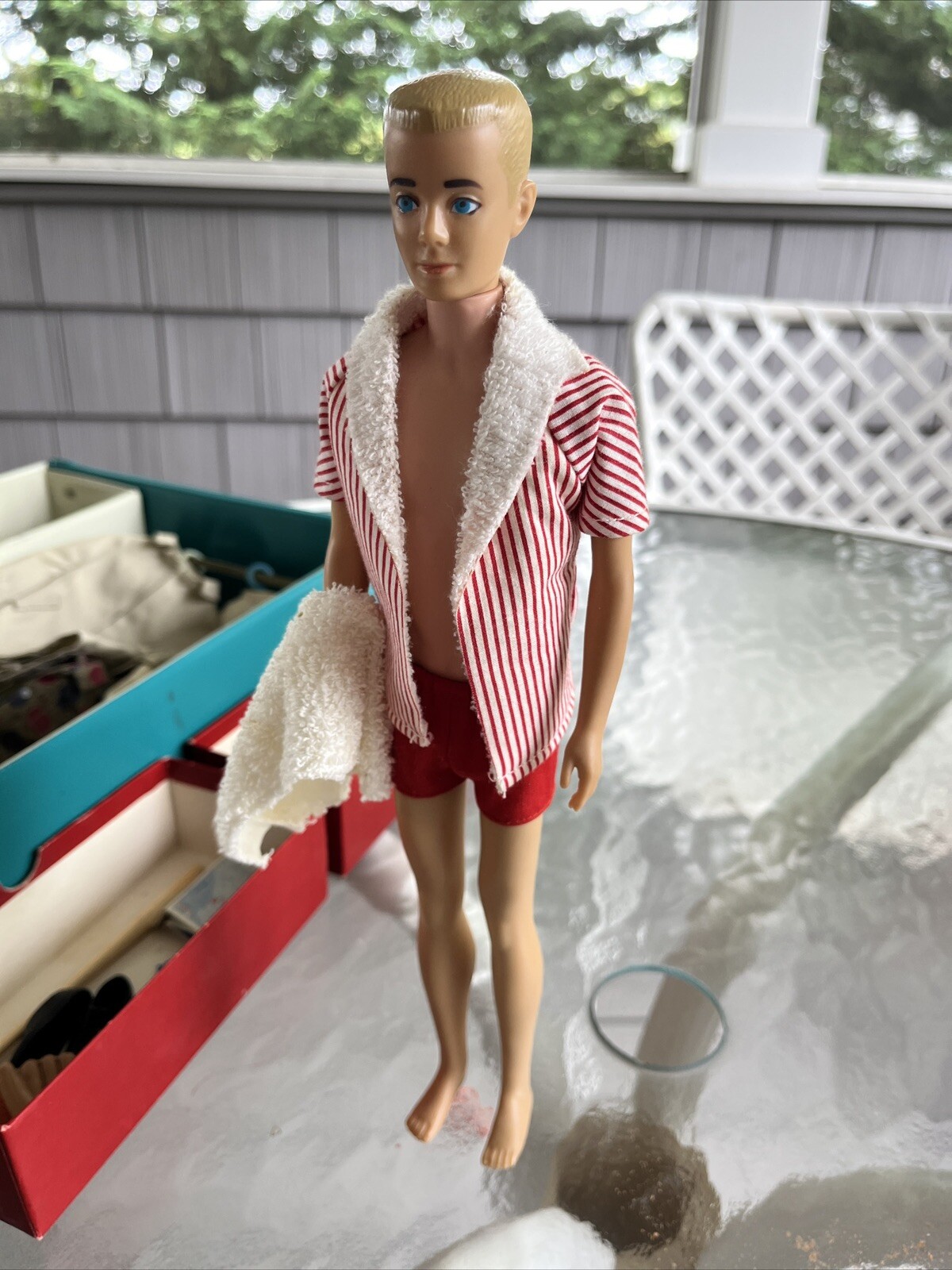 Lot Vintage 1962 Blonde Hair Ken Doll , Case, Clothes, Accessories | eBay