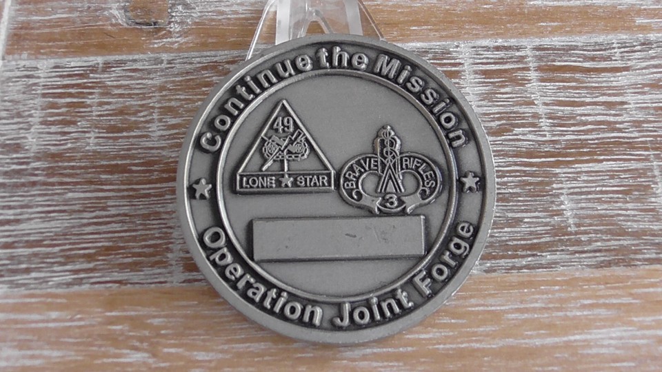 US Army 49th Aviation Brigade Combat Team SFOR-7 Bosnia Challenge Coin ...