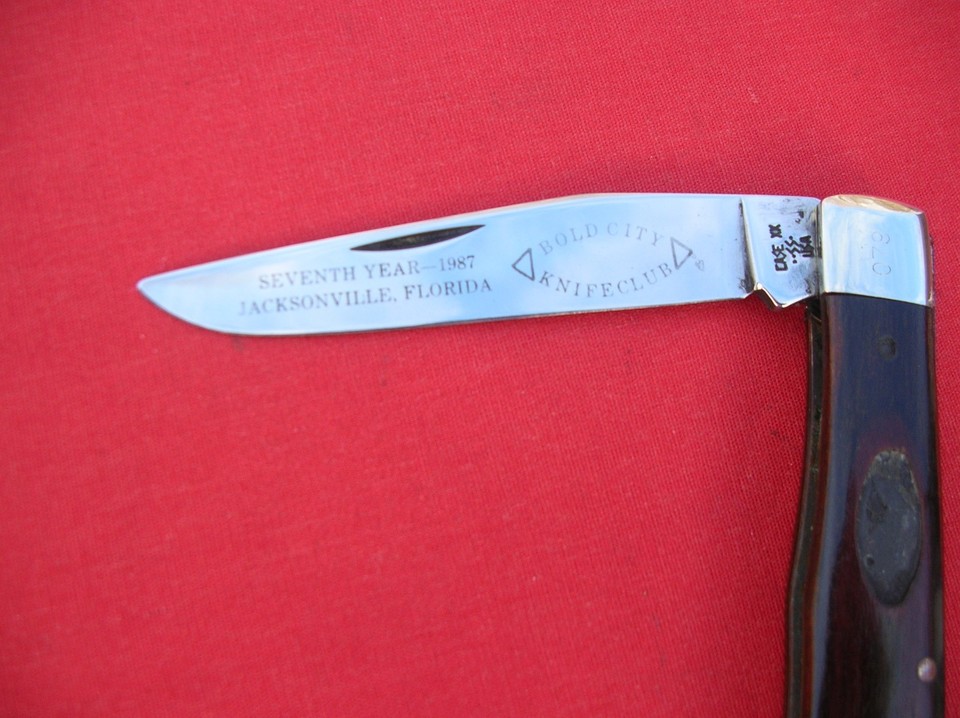 CASE XX 6154 BOLD CITY KNIFE CLUB TRAPPER WOOD HANDLES 1987 KNIFE | eBay