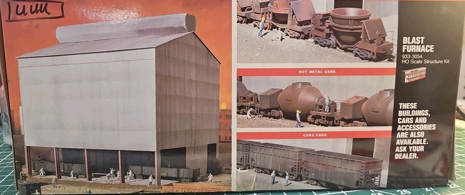 Walthers HO Scale 933-3054 US Steel Blast Furnace Kit. The Works Open ...