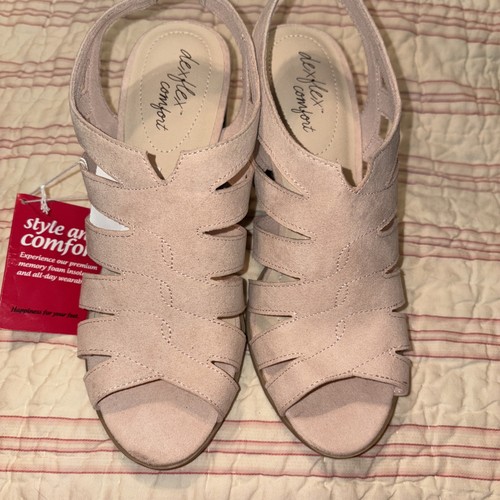 NWT Dexflex Comfort by Dexter 3in Sandals Strappy Pink Sz 8 | eBay
