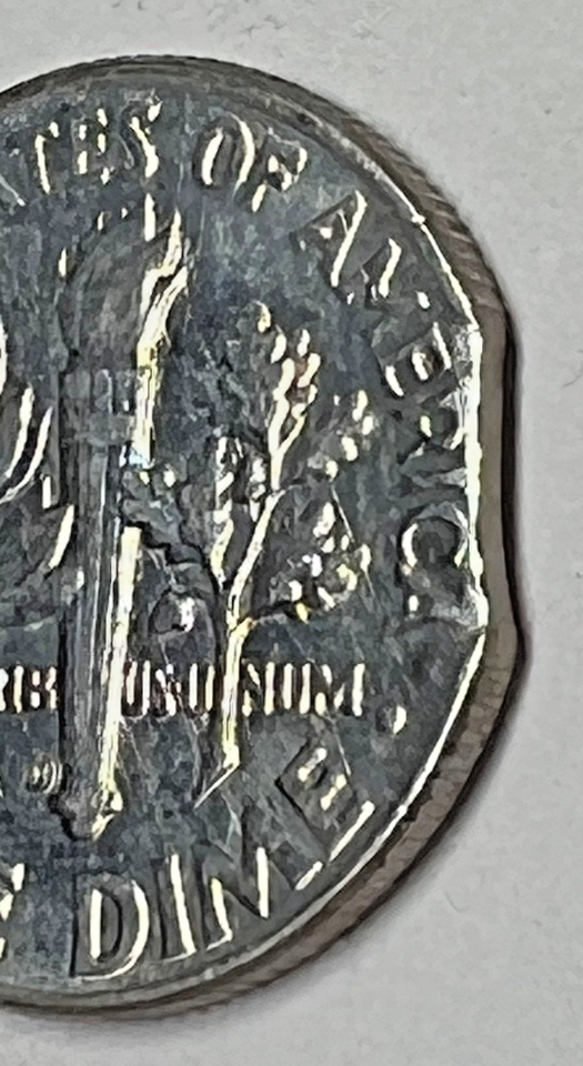 1964 D Roosevelt Dime Clipped Planchet Mint Error Silver - HIgh Grade ...