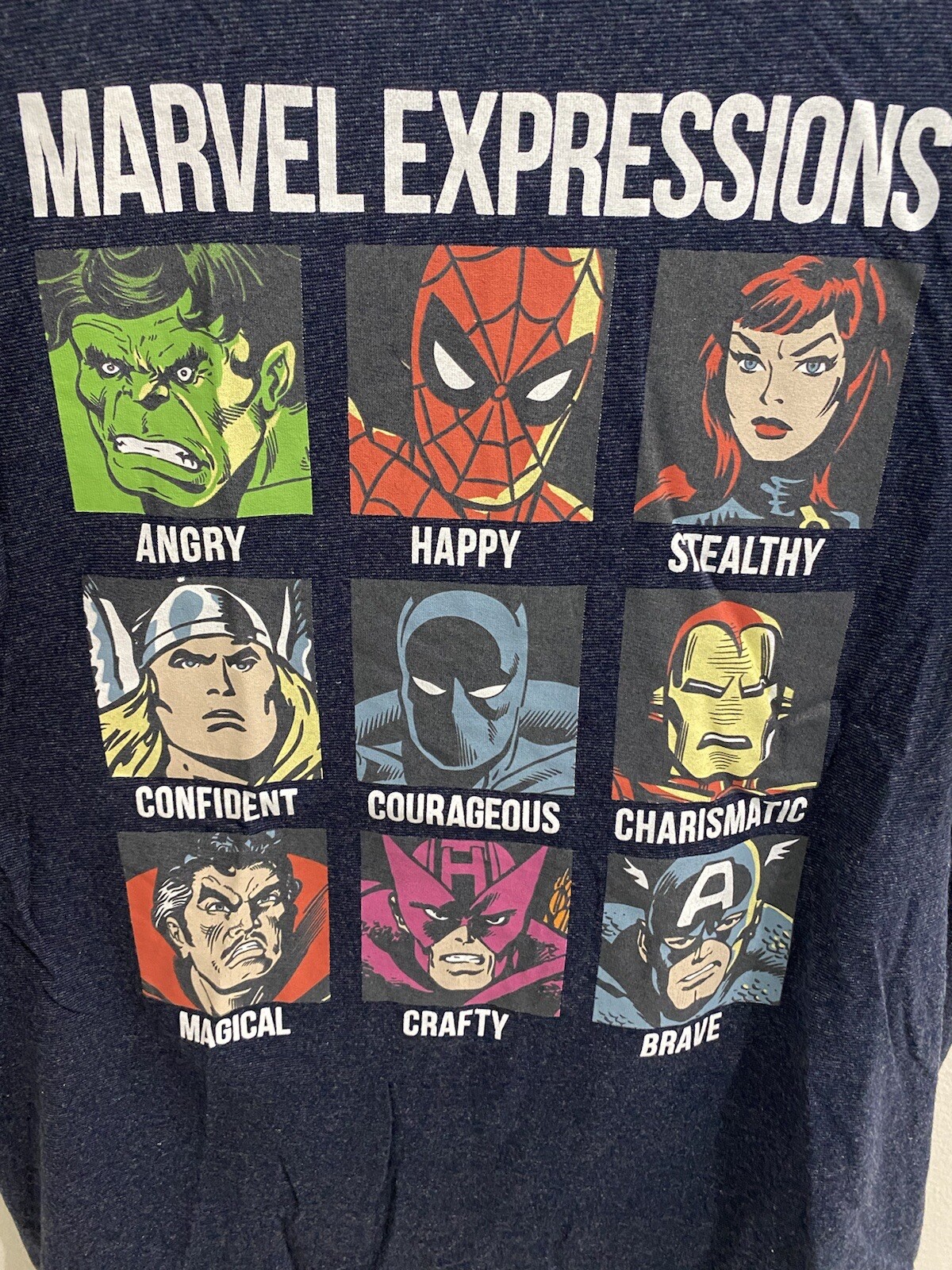 Retro Marvel Expressions T-Shirt Avengers Black Panth… - Gem