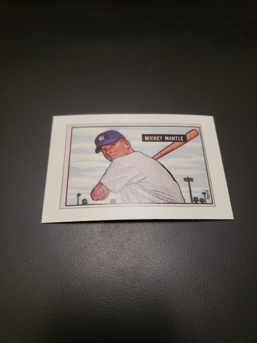 Mickey Mantle 1989 Bowman Sweepstakes 1951 Rookie Reprint Baseball Card ...